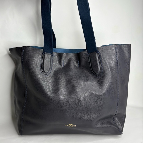 Coach | Bags | Coach Navy Blue Tote Bag | Poshmark